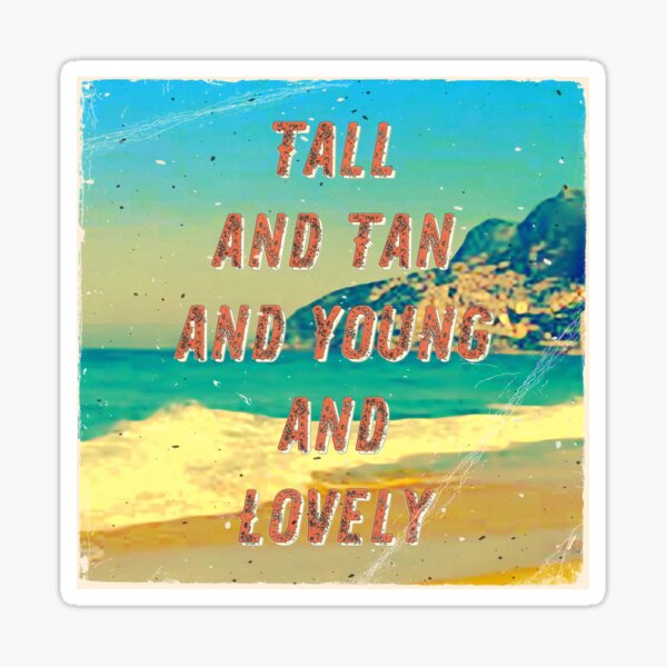 Girl From Ipanema 1 Square A Hell Songbook Edition Sticker For
