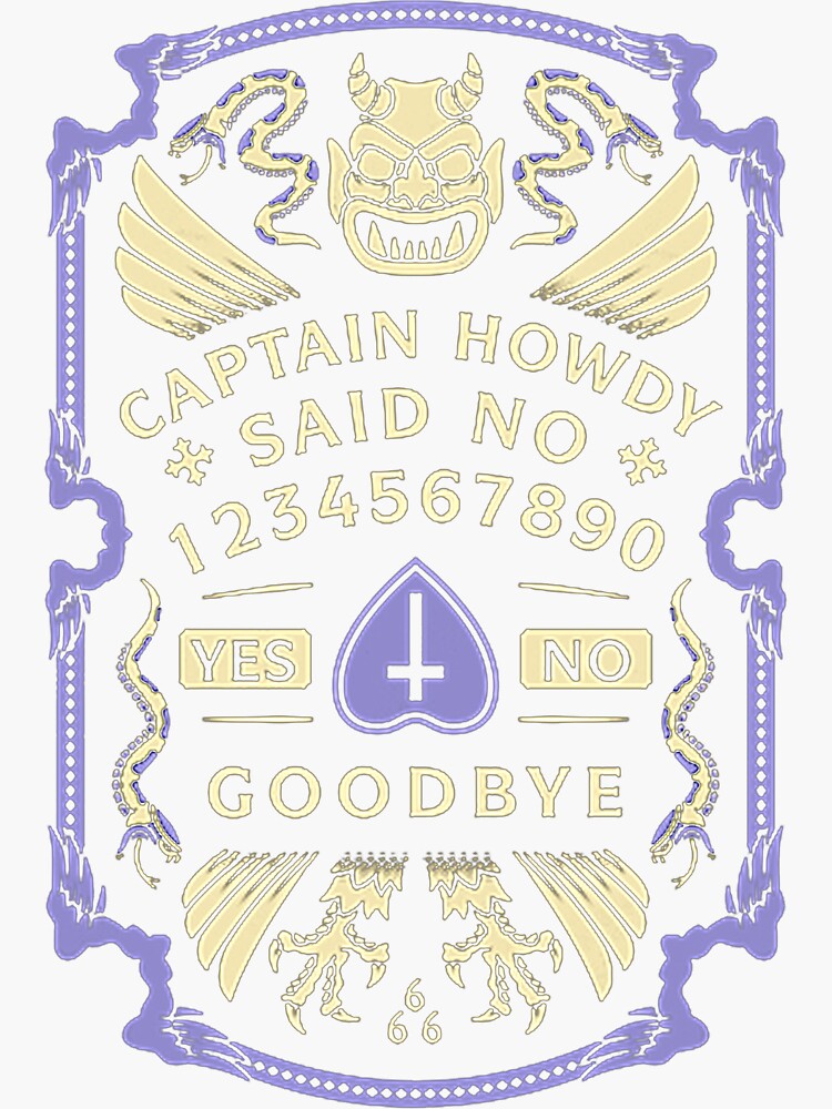 " Captain Howdy - Exorcist Spirt Board - Pazuzu - Occult" Sticker for ...