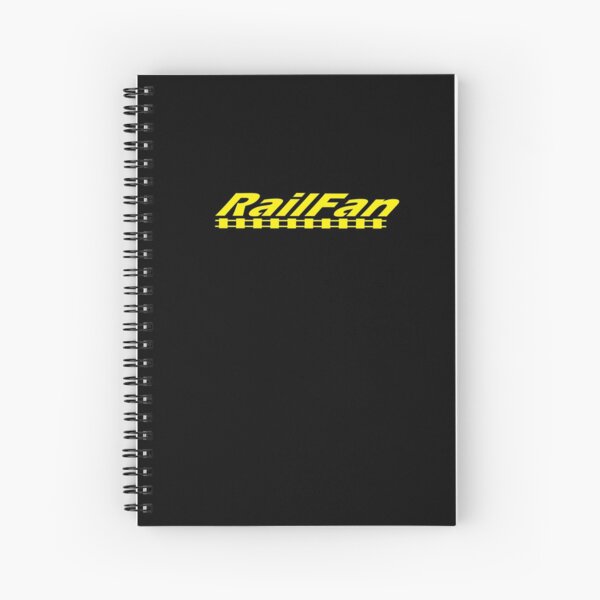"RailFan Logo" Spiral Notebook for Sale by WilsonCreekArts | Redbubble