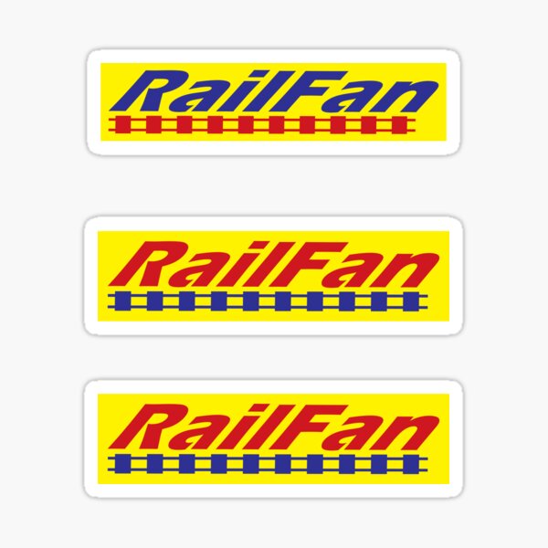 "RailFan Logo" Sticker for Sale by WilsonCreekArts | Redbubble