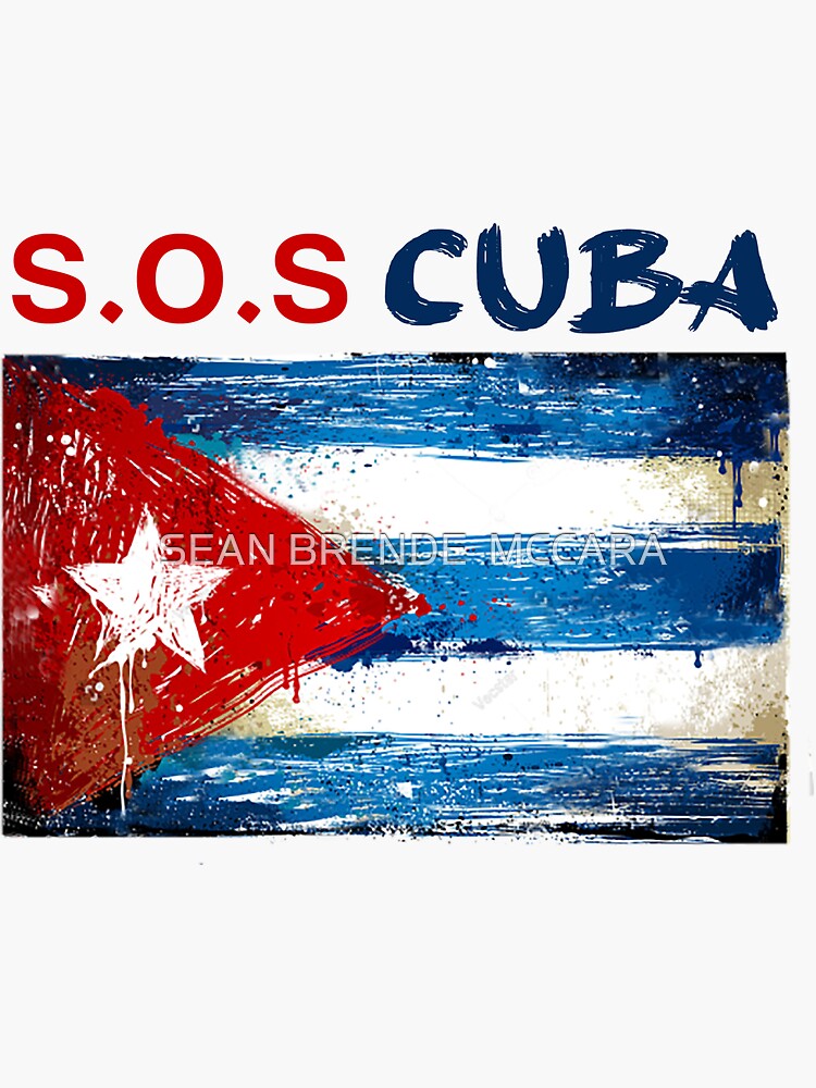 "Sos Cuba Flag Cuba Cuban Flag" Sticker for Sale by misstyria | Redbubble