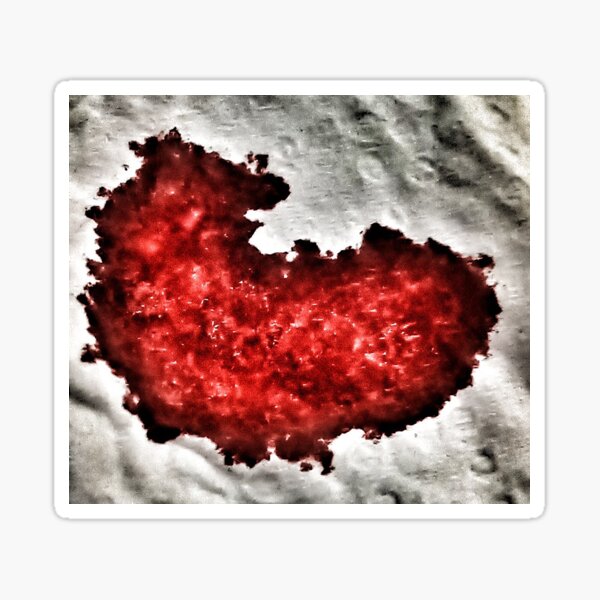 "Blood Red Heart" Sticker for Sale by CrafilyBespoke | Redbubble