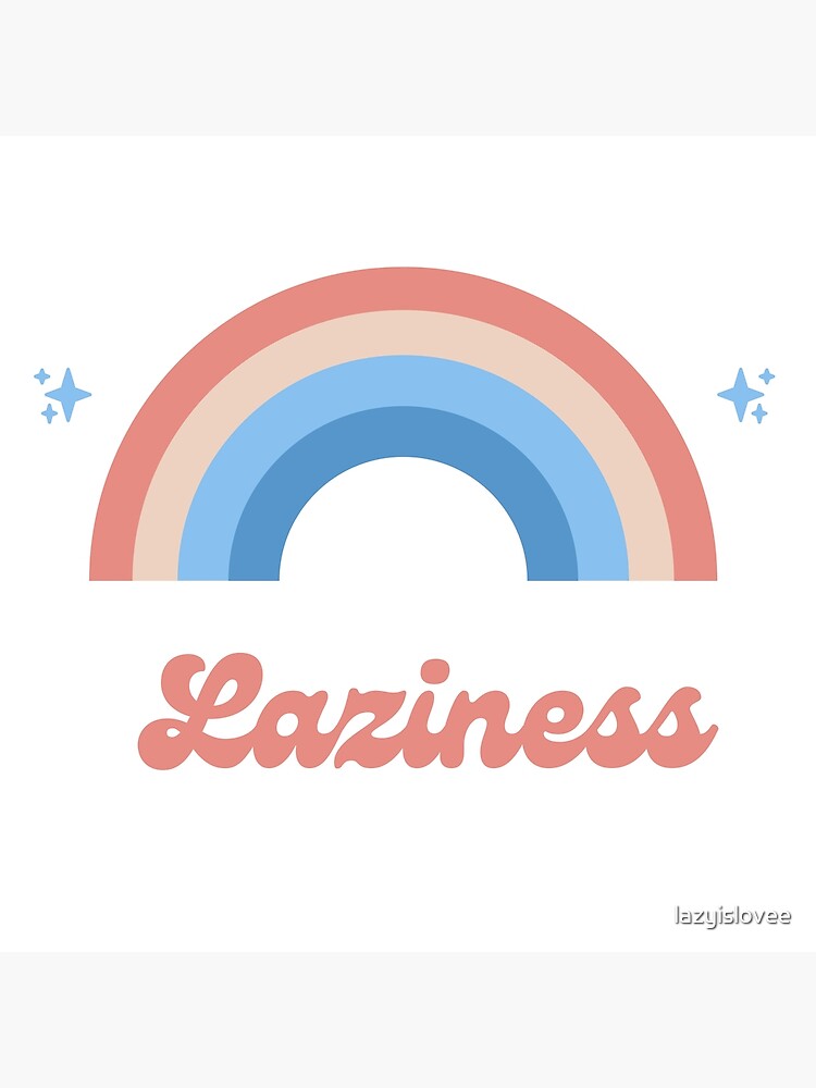"Laziness Unicorn Rainbow Color Based " Poster for Sale by lazyislovee ...