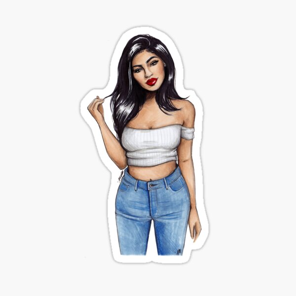 "Kylie" Sticker for Sale by nataliamadej | Redbubble