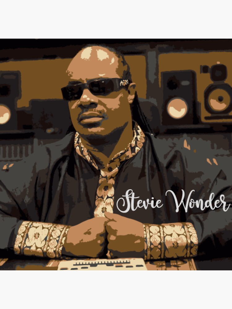 "Stevie Wonder stevie wonder art ,stevie wonder" Sticker for Sale by ...