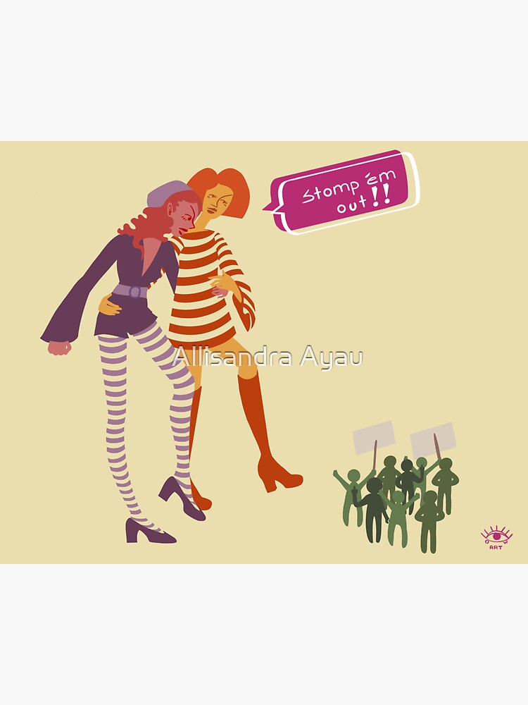 "Stomp ‘em out" Sticker for Sale by Allisandraiow | Redbubble