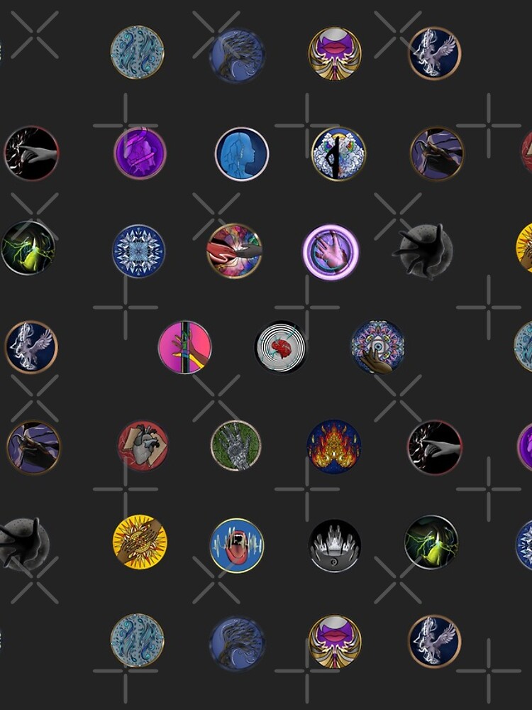 "Kotlc Ability Pins (All) " iPhone Case for Sale by nlmarte | Redbubble