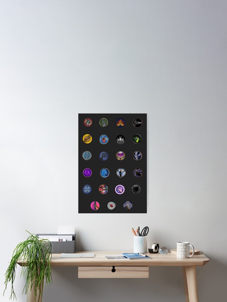 "Kotlc Ability Pins (All) " Poster for Sale by nlmarte | Redbubble
