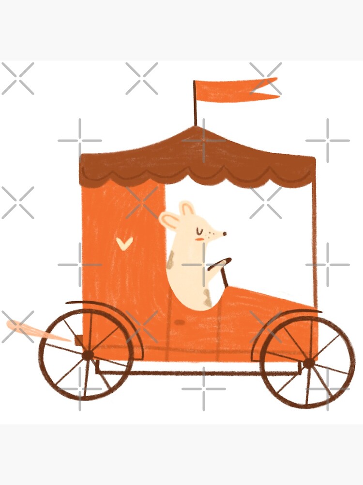 "Mouse driving a car" Poster by mikhaleeevich | Redbubble