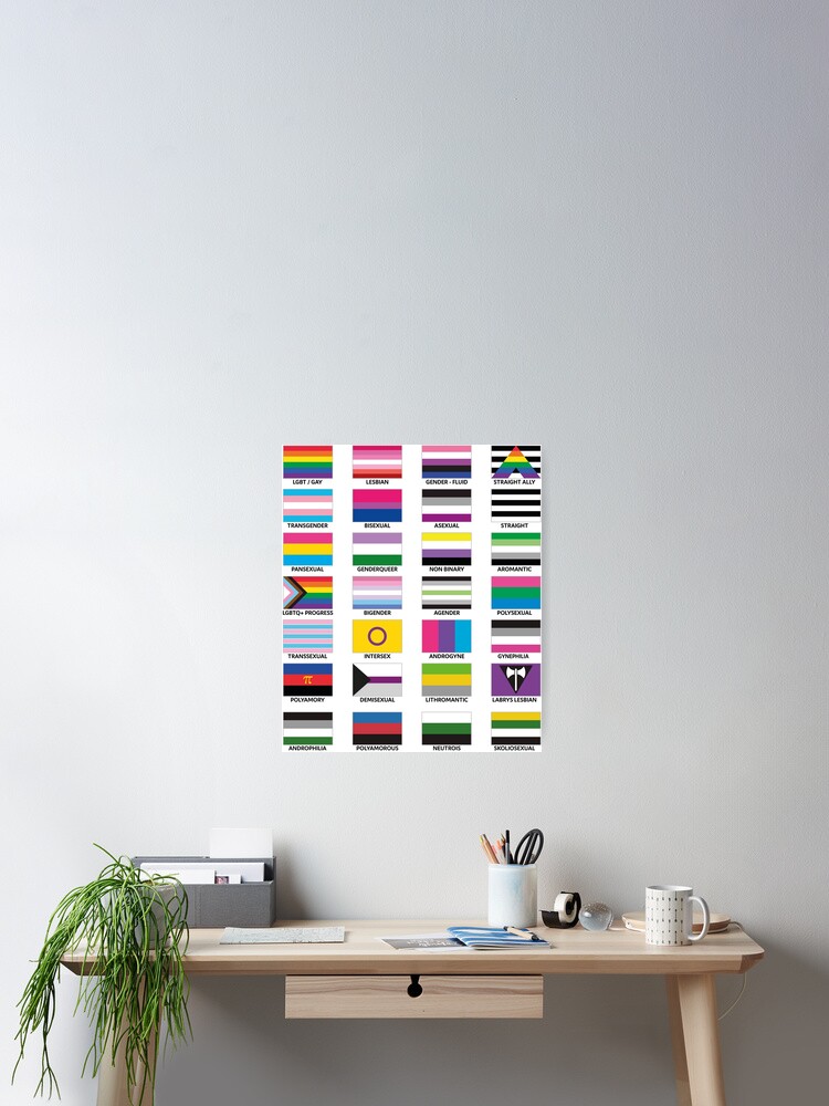 "LGBT FLAGS" Poster by PenguiQueer | Redbubble