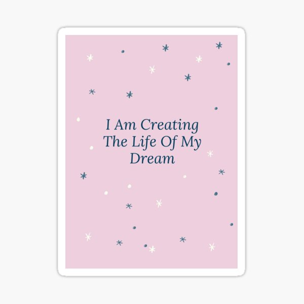 "LOA Manifestation Quote Pink Aesthetic Sticker" Sticker for Sale by ...