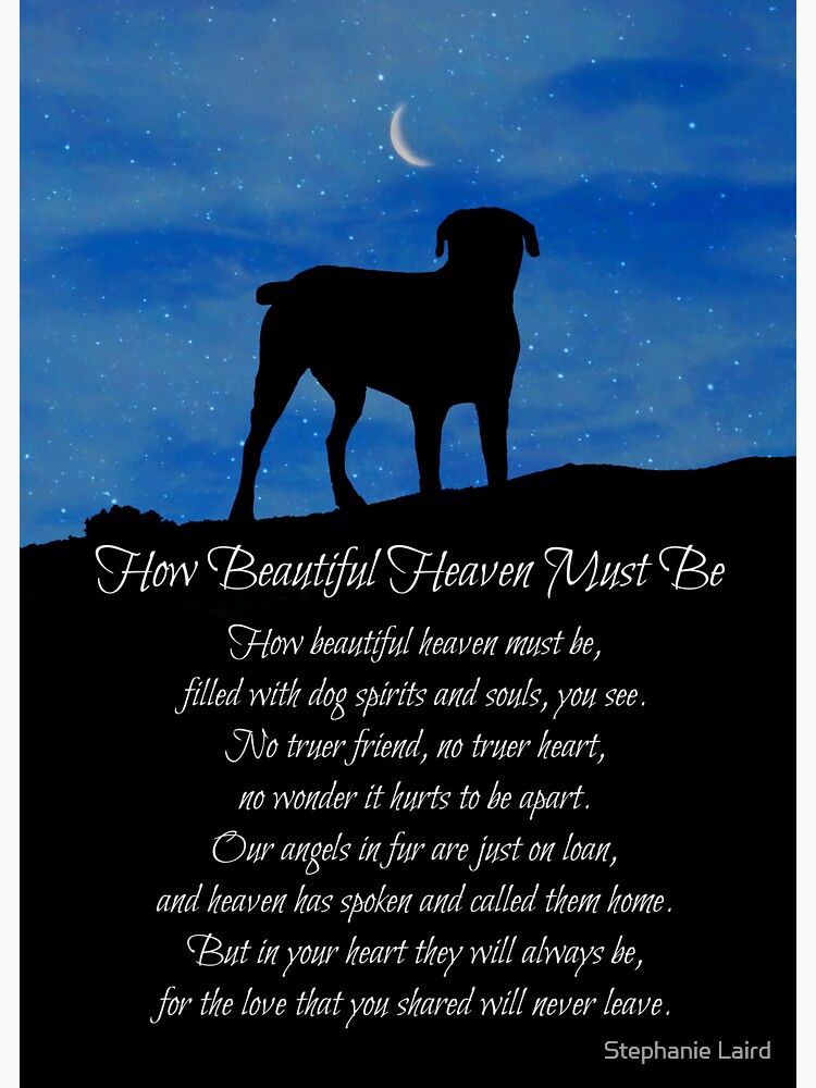 "Dog Memorial Tribute Heaven" Sticker for Sale by LazyL | Redbubble