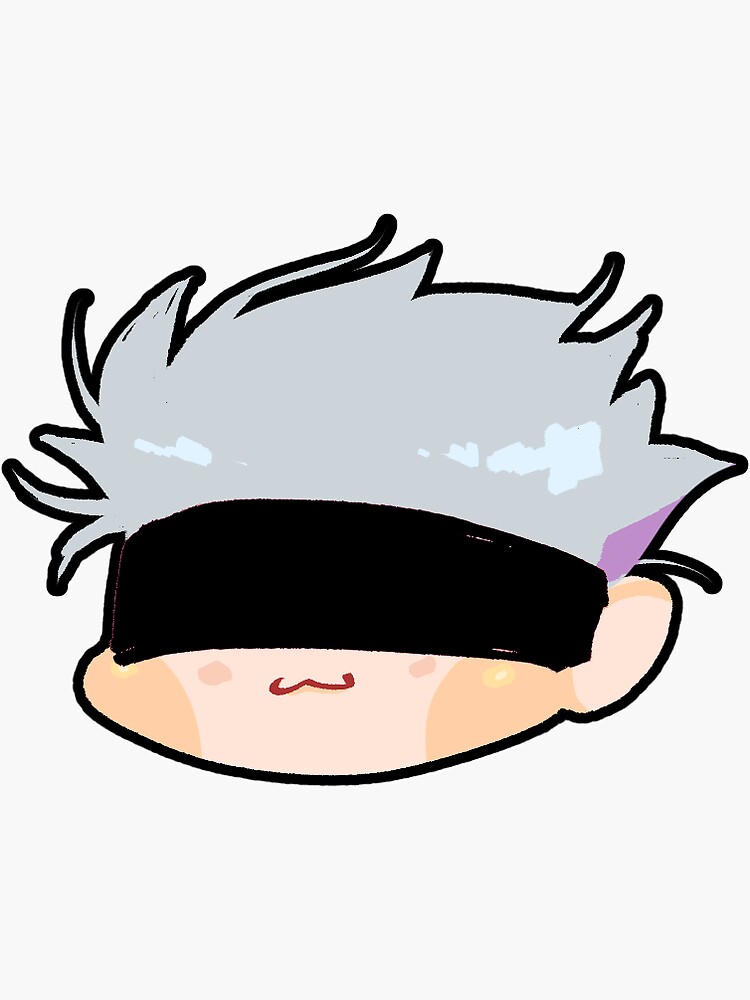 "Chibi Satoru Gojo" Sticker for Sale by bunbunlmao | Redbubble