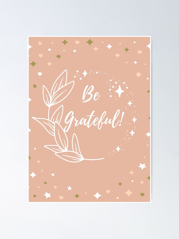 "Gratitude Pink Aesthetic Cute LOA Sticker" Poster for Sale by Jivha ...