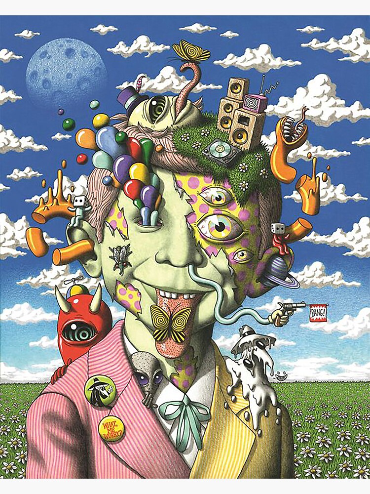 Pegatina «Alien plano de Trippy Valley» de maryfoxwels | Redbubble