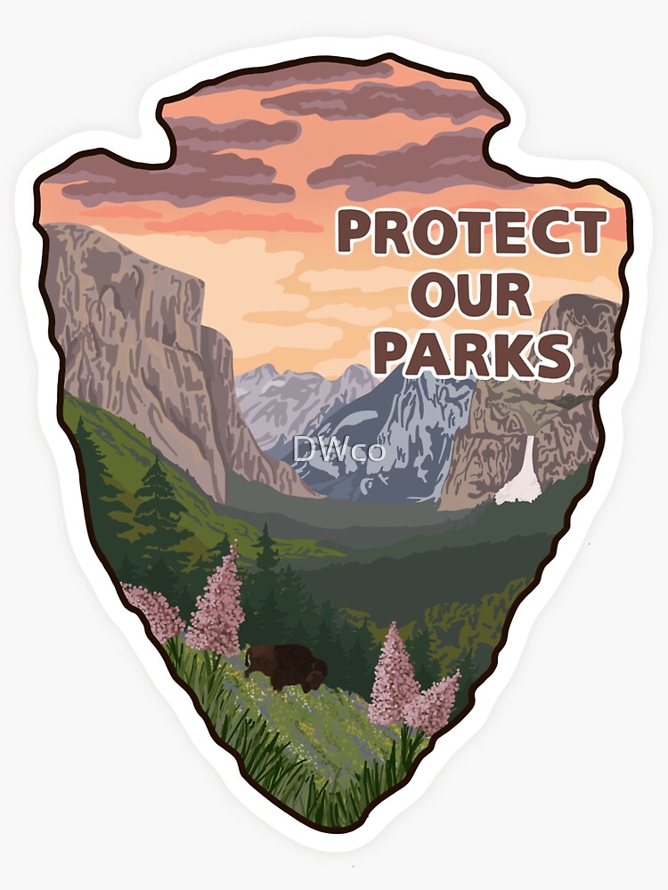 "Save the National Parks" Sticker for Sale by DWco | Redbubble
