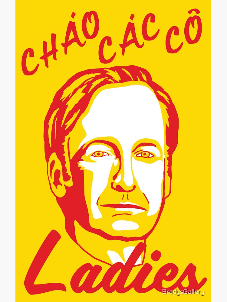 "CHAO CAC CO Ladies!" Sticker for Sale by BradysGallery | Redbubble
