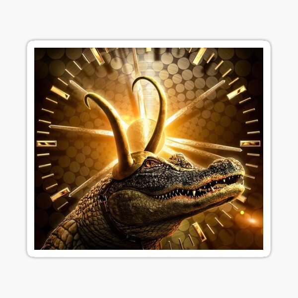 "ALLIGATOR LOKI VARIANT" Sticker for Sale by dalosiracka | Redbubble