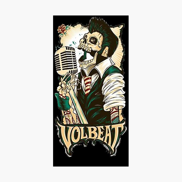 "volbeat - new logo" Photographic Print for Sale by nboustead8s | Redbubble