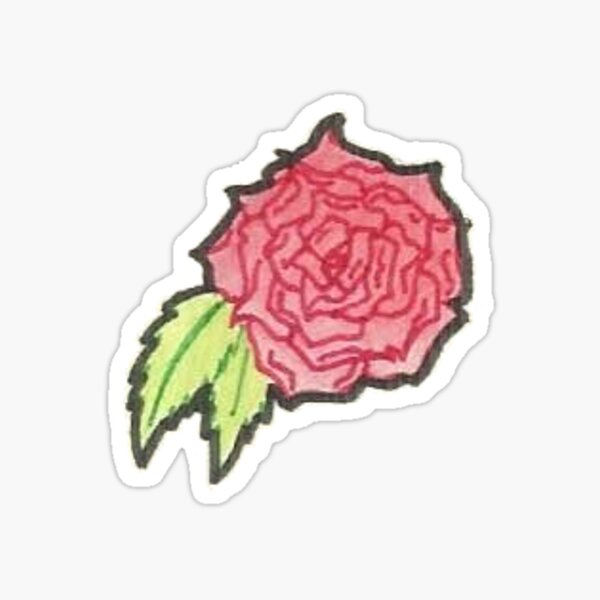 "Rose" Sticker by Tyger-Lilley | Redbubble