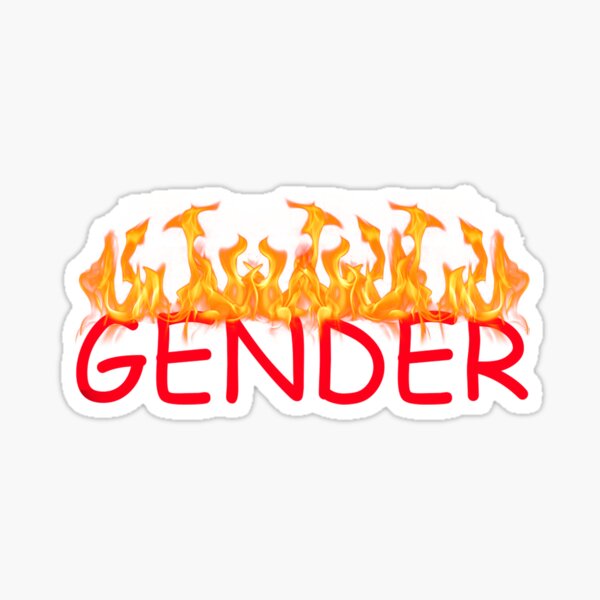 "GENDER" Sticker for Sale by creativename541 | Redbubble