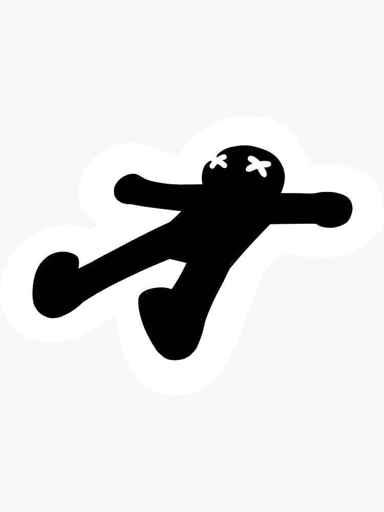 "Unconscious Man Lying on Ground" Sticker for Sale by davigj | Redbubble
