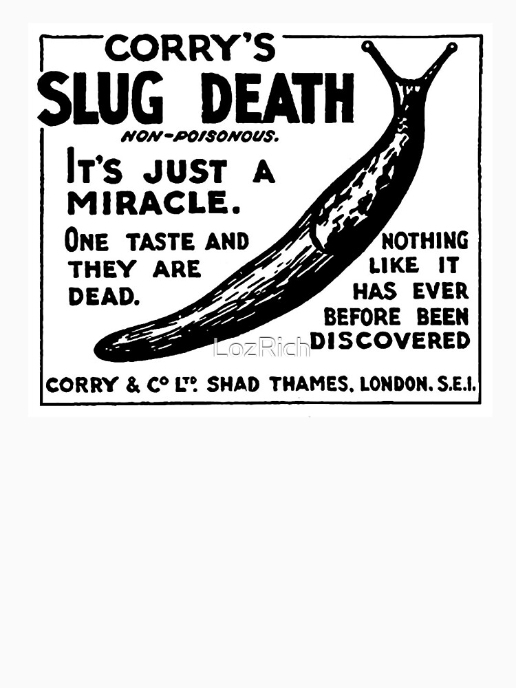 "SLUG DEATH" T-shirt for Sale by LozRich | Redbubble | insects t-shirts ...