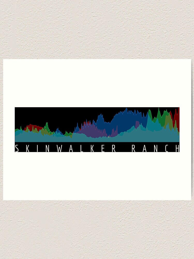 "Skinwalker Ranch - Spectral Topography (East/West Only)" Art Print by ...