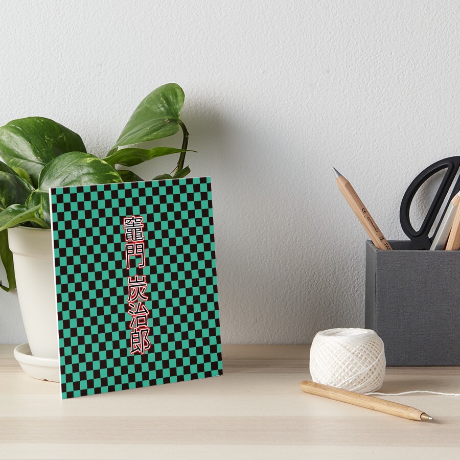 "Tanjiro's clothing pattern from Demon Slayer" Art Board Print by ...