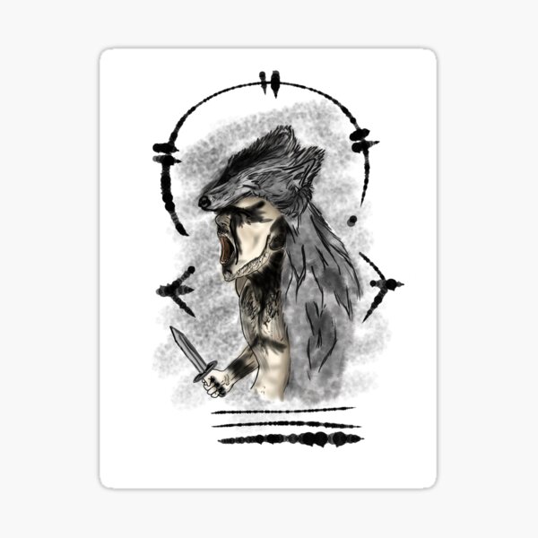 "Berserker" Sticker by CraftiClaire | Redbubble
