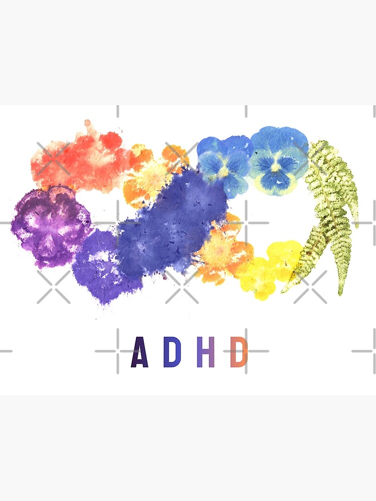 "Neurodiversity Infinity Symbol + ADHD " Art Print for Sale by ...