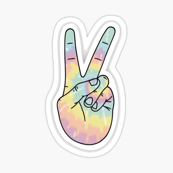 "Peace sign sticker " Sticker by Flora22 | Redbubble
