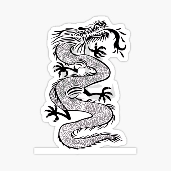 "Traditional Chinese-dragon" Sticker by penguin1214 | Redbubble
