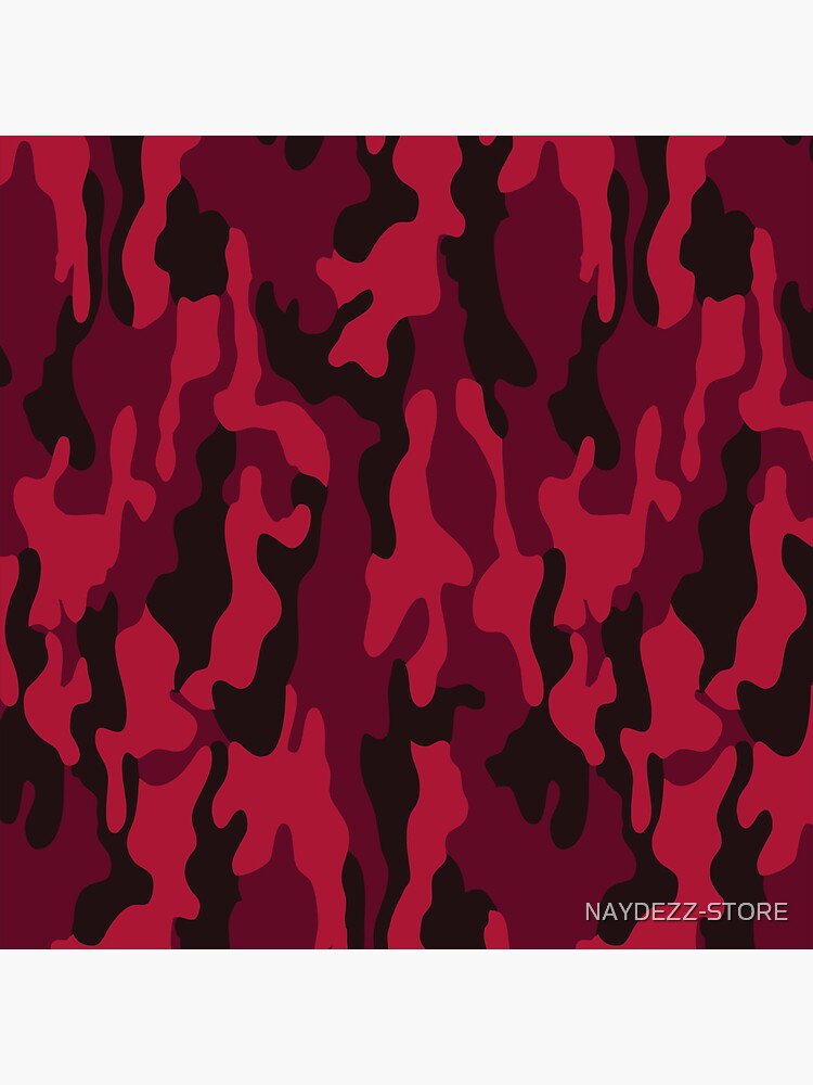 "Black and red military colors pattern design " Sticker for Sale by ...