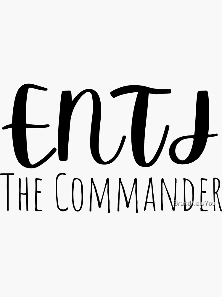 "ENTJ The Commander Myers Briggs Personality Type" Sticker for Sale by ...