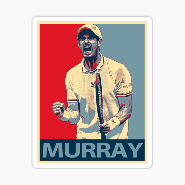 "Andy Murray" Sticker for Sale by KaraGrey | Redbubble