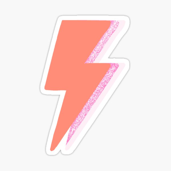 "Aesthetic lightning bolt pastel" Sticker for Sale by seasideshop ...