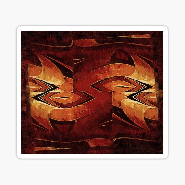 "Ancestor's Land " Sticker by CurvilinearArt | Redbubble