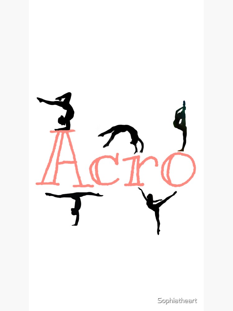 "Acro dance design " Sticker for Sale by Sophiatheart | Redbubble