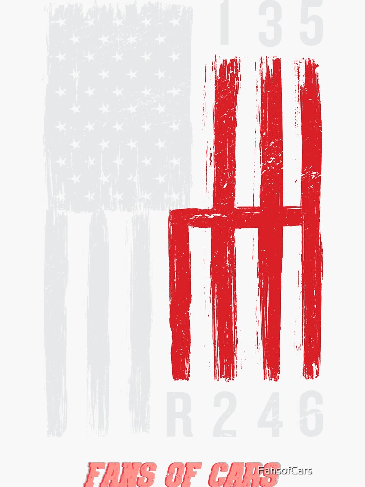 "Flag Shift" Sticker for Sale by FansofCars | Redbubble