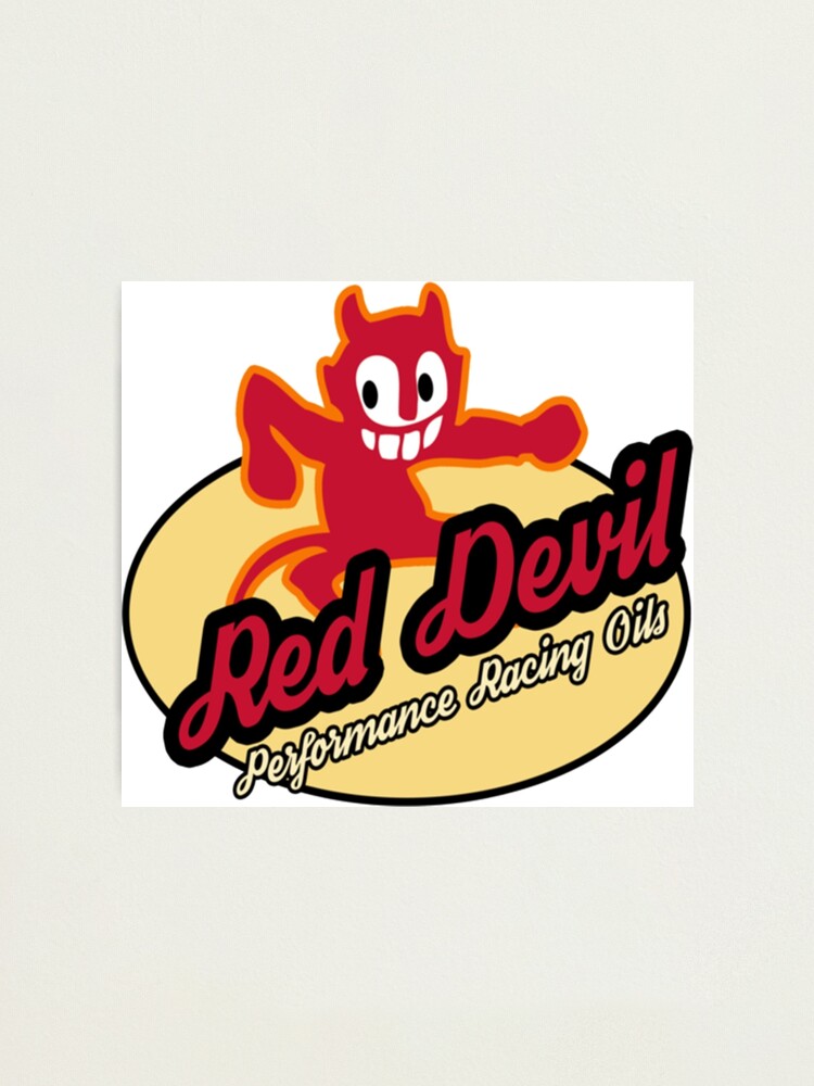 Lámina fotográfica «Logotipo de Red Devil Hot Rod Logotipo de Red Devil ...