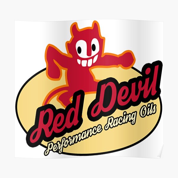 "Red Devil Hot Rod Logo Red Devil Hot Rod Logo" Poster by StefanGao ...