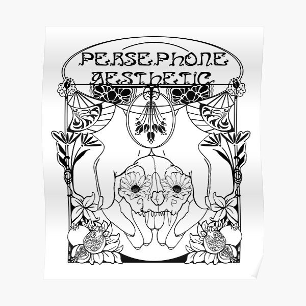 "Persephone Aesthetic Outline " Poster by DbutwithD | Redbubble