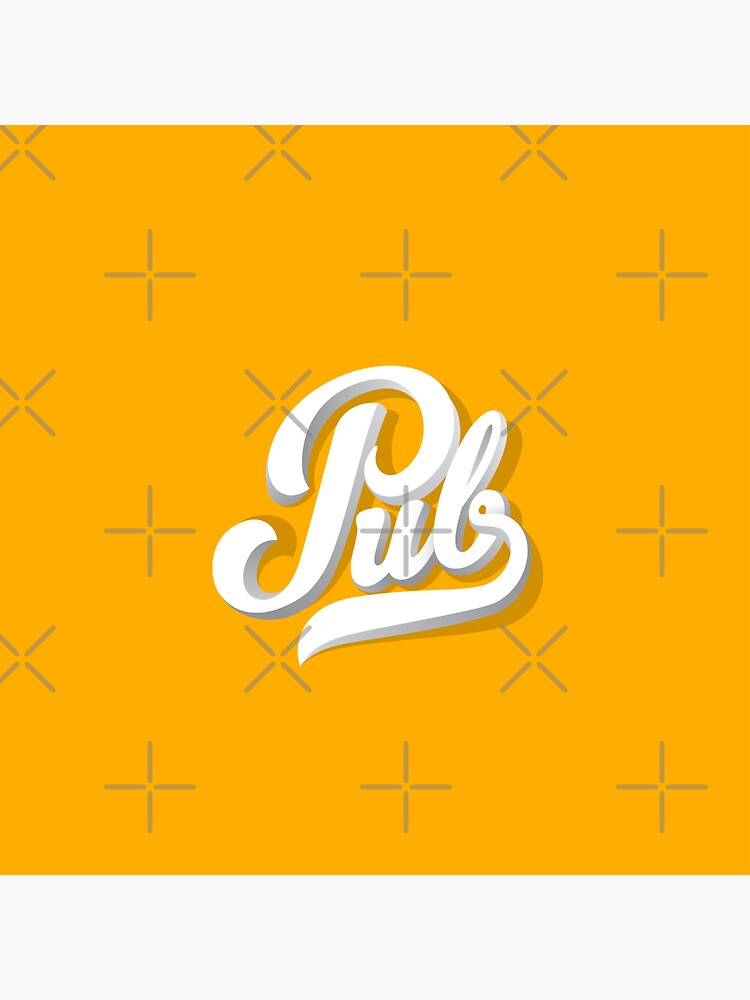 "Pub Lettering Calligraphic Vintage Composition" Sticker by Peekonet ...