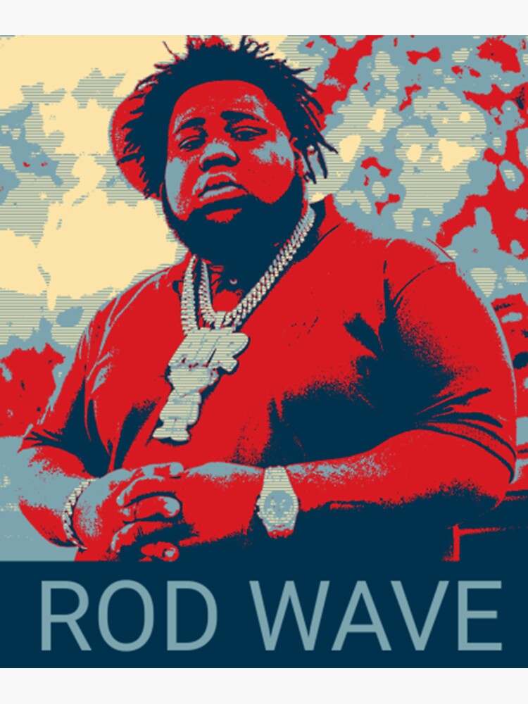 "Rod Wave Rod Wave" Sticker for Sale by StefanGao | Redbubble