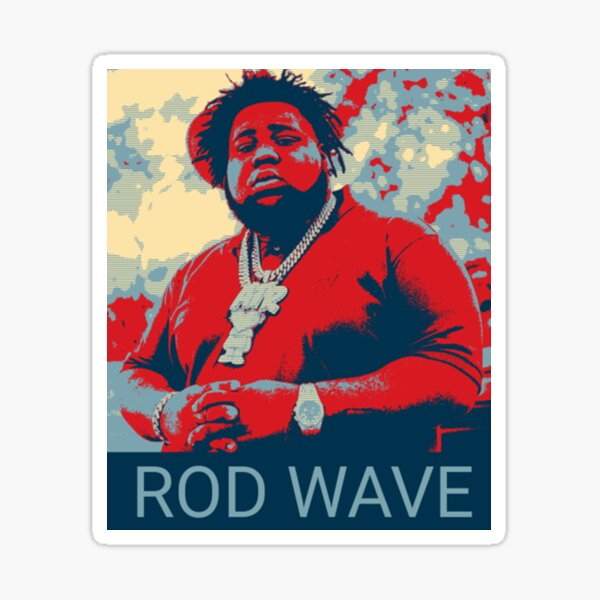 "Rod Wave Rod Wave" Sticker for Sale by StefanGao | Redbubble