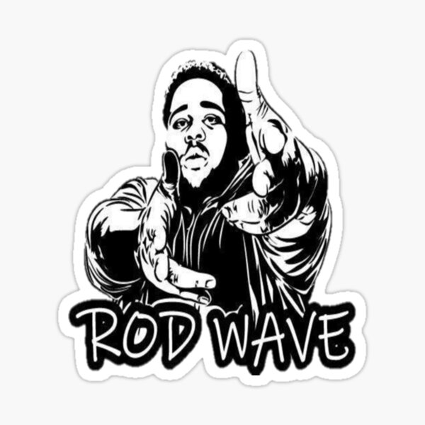 "Rod Wave Rod Wave" Sticker by StefanGao | Redbubble