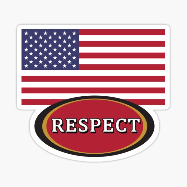 "American Flag RESPECT" Sticker for Sale by Greenbaby | Redbubble