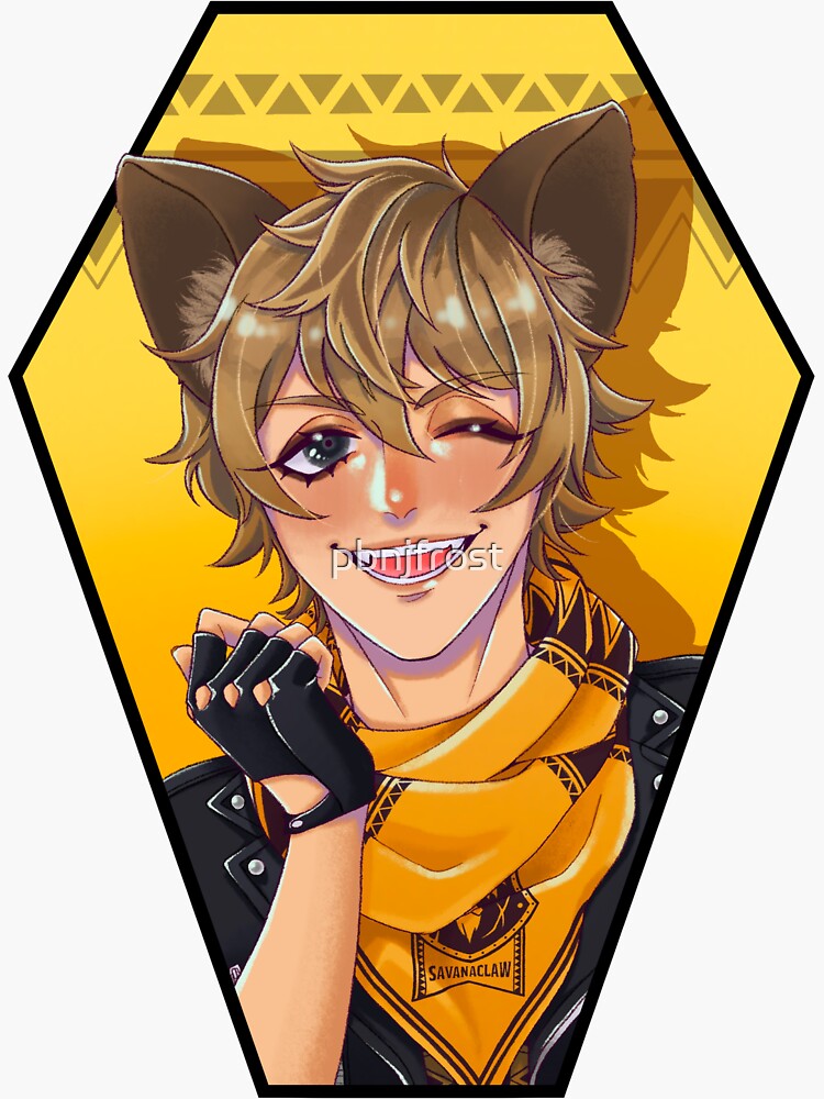 "TWST Dorm Uniforms: Ruggie" Sticker for Sale by pbnjfrost | Redbubble