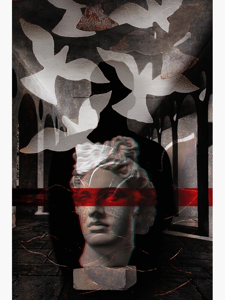 "Abstract Sculpture" Sticker for Sale by simranb21 | Redbubble